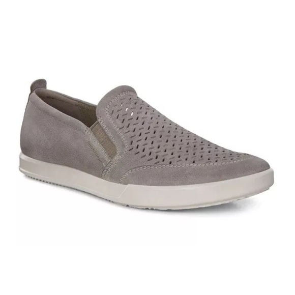 Ecco | Shoes | Ecco Collin 2 Slip On Sneaker Shoe Perforated Leather ...